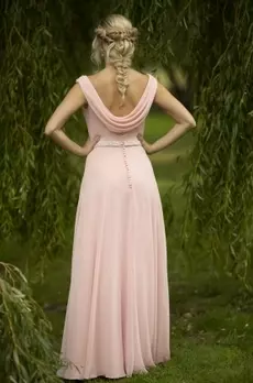 M470 | Glam Beaded Cowl Back Bridesmaid Style | True Bridesmaids