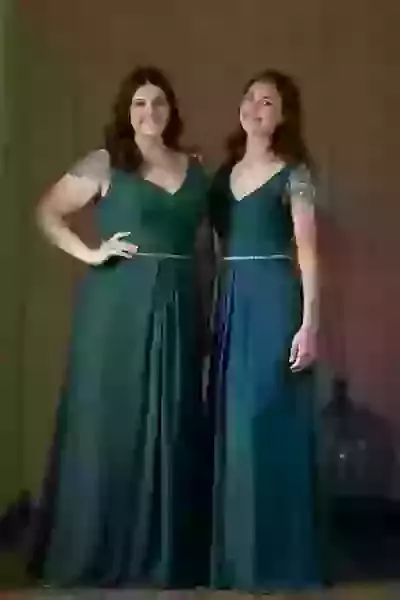 Maeve M504 | Classic Bridesmaid Style with Pearl Beading | True Bridesmaids