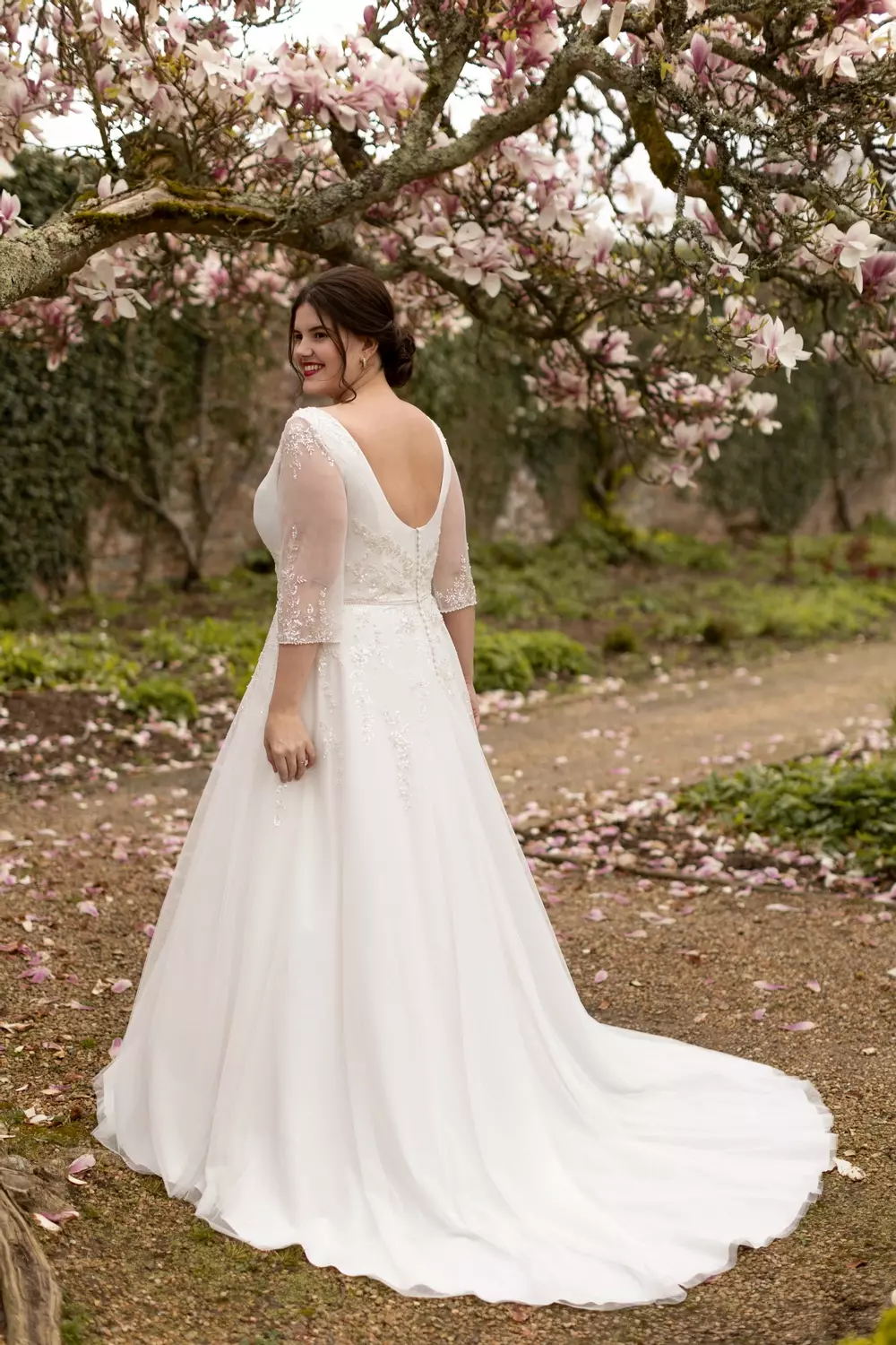Toni TC-W460 | Classic Beaded A-Line Bridal Gown | True Curves