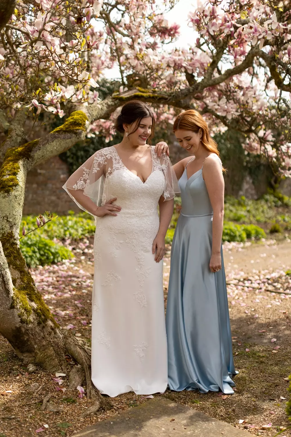 Blanche TC-W463 | Modern Crepe and Lace Bridal Gown | True Curves