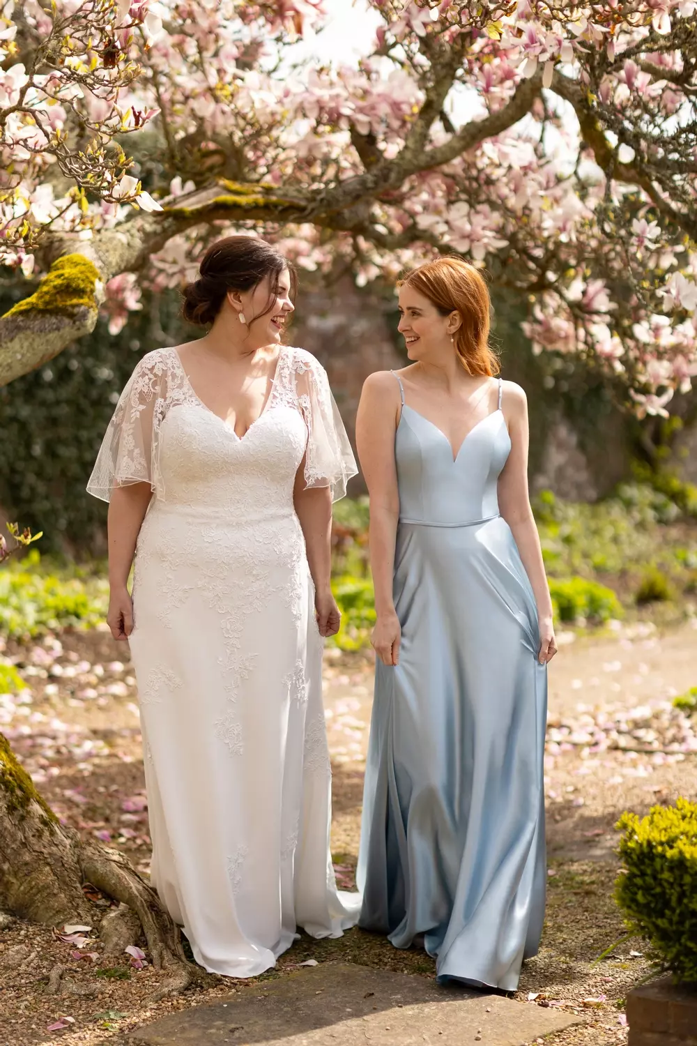 Blanche TC-W463 | Modern Crepe and Lace Bridal Gown | True Curves