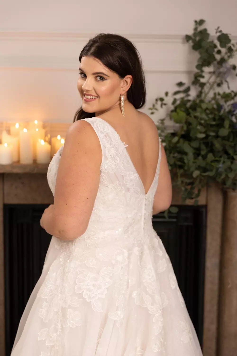 Lovelace | Dreamy Plus Size Organza Glitter Ballgown | True Curves